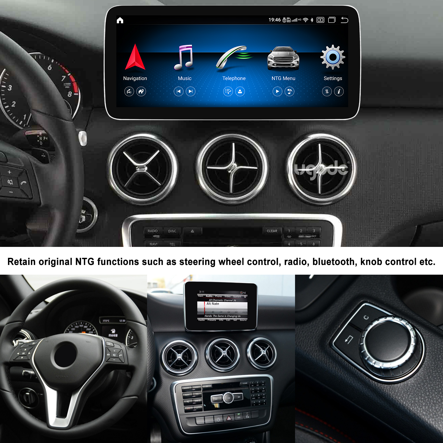 Android 1920 Screen Display Radio Mercedes Benz A GLA CLA 2012-2015 ...
